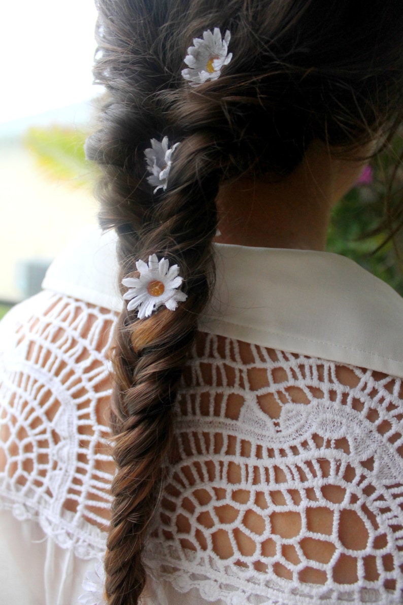 Simply Daisy Flower Braid Hair Extension | Etsy