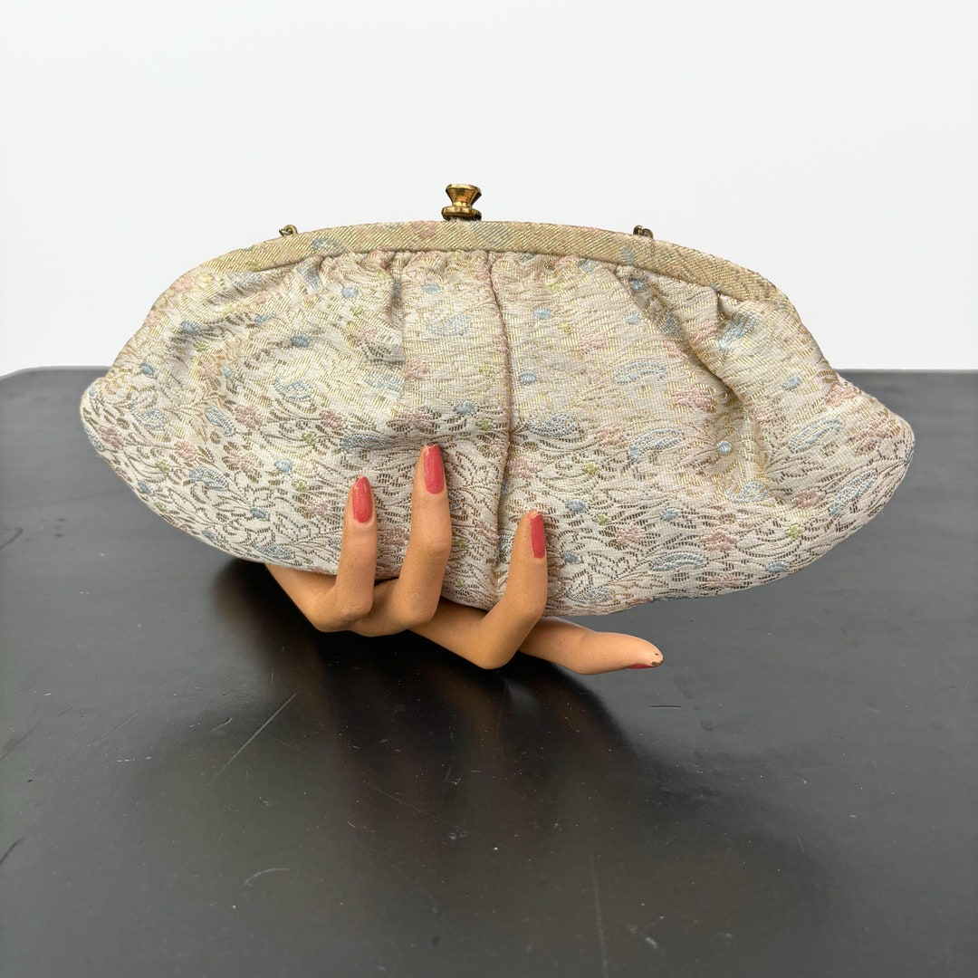 1950s/60s Gold Brocade Purse/handbag - Etsy