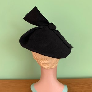 1950s Black Felt Folded Hat - Etsy