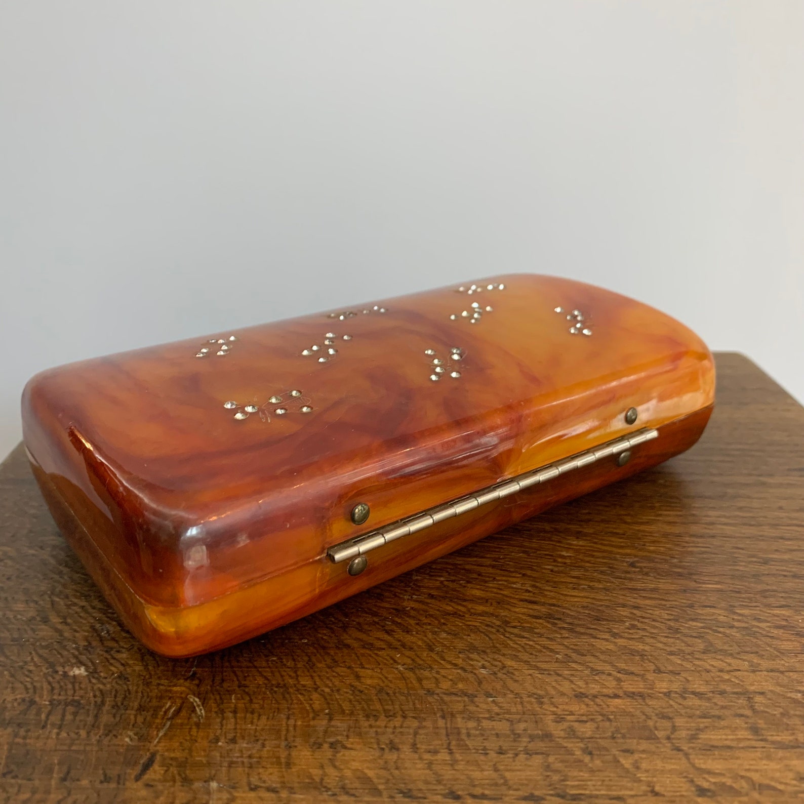 1950s Ilene Tortoise Lucite Clutch Bag - Etsy