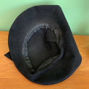 1950s Black Felt Folded Hat - Etsy