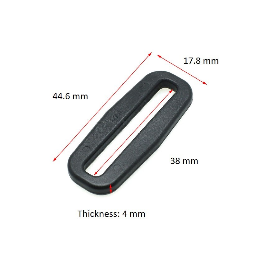 Wholesale Plastic Rectangular Rings Slider Buckle Backpack Strap ...