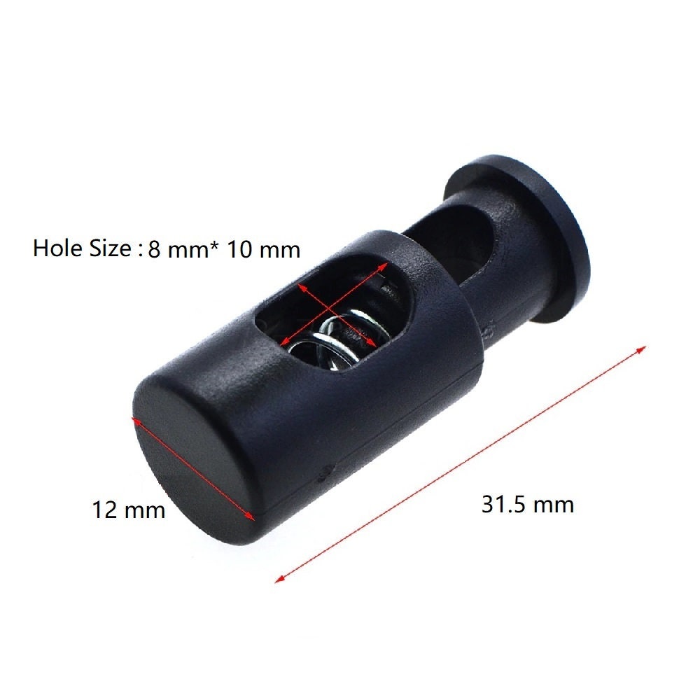 Wholesale Cord Lock With Spring / Black Plastic Cord Stoppers ...