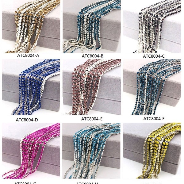 Rhinestone Chain - Etsy
