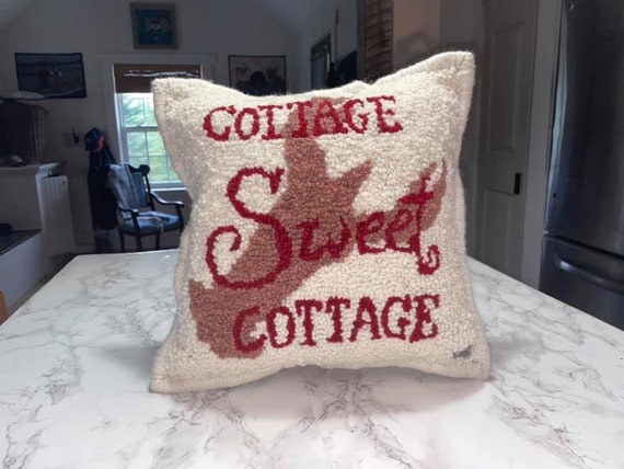 Custom Rug Hooked Pillows - Etsy