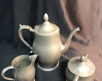 Pewter tea set | Etsy