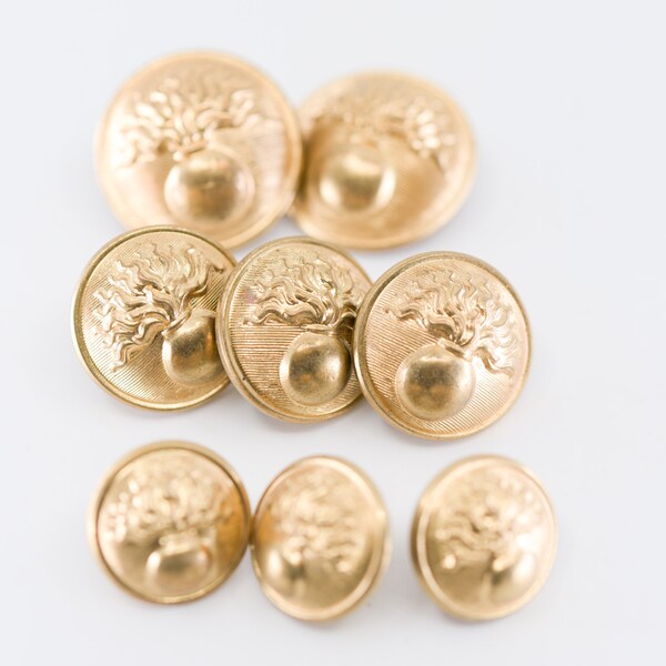 Brass Tone Buttons - Etsy