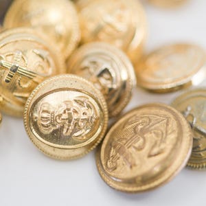 Buttons French Vintage Military Army Navy Uniform Surplus Mix Lot 28 ...