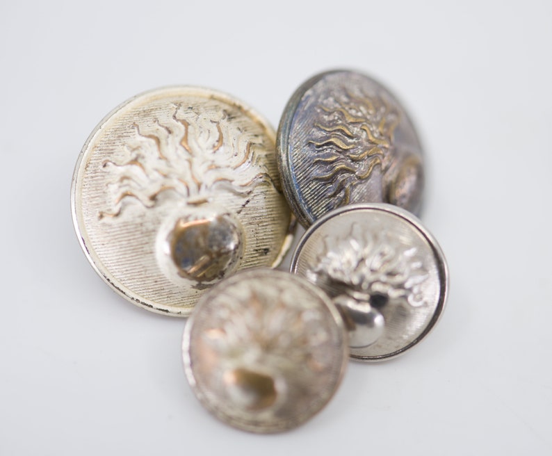 Buttons French Vintage Military Army Navy Uniform Surplus Mix | Etsy