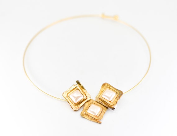 French designer CECILE JEANNE jewellery set necklace … - Gem
