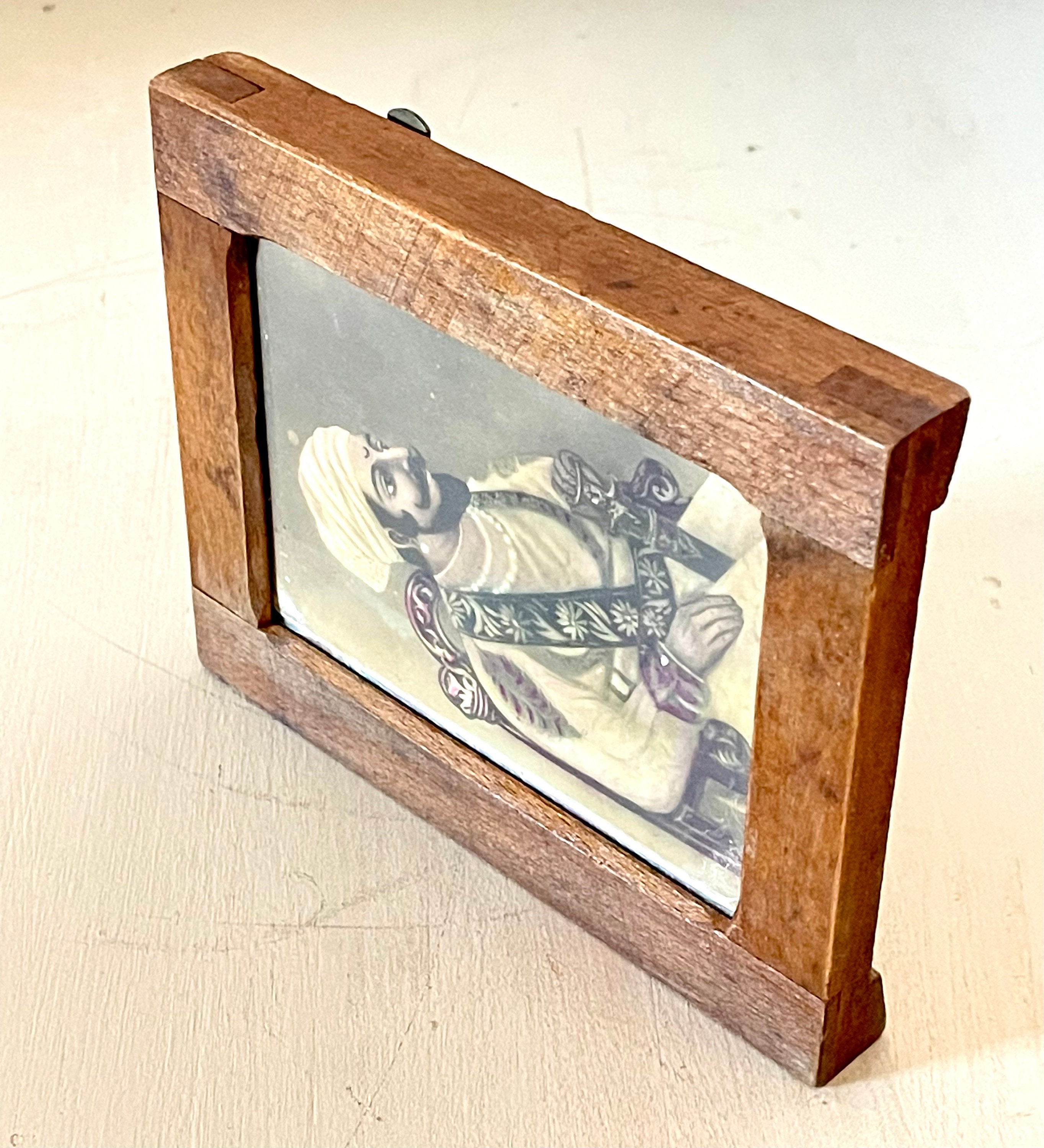 Photo Frame Old Wood Hinged Back French Vintage Art Deco Landscape ...