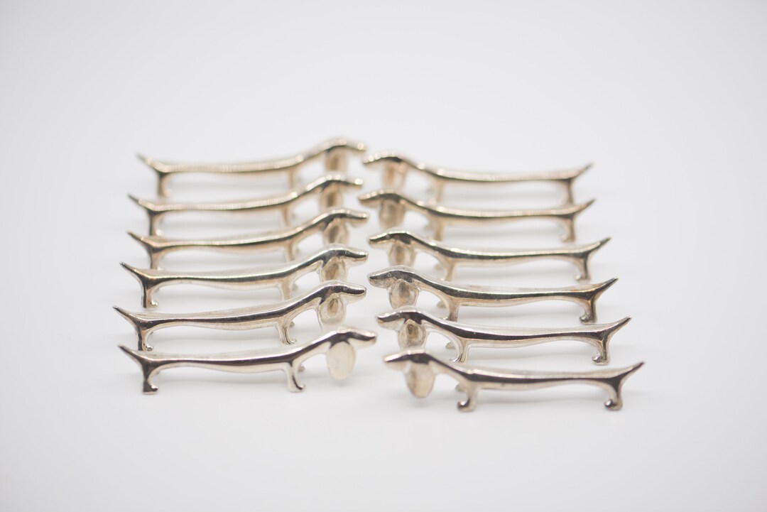 Cutlery Rests French Vintage Farmhouse Table Knife Rests Dogs Animalier ...