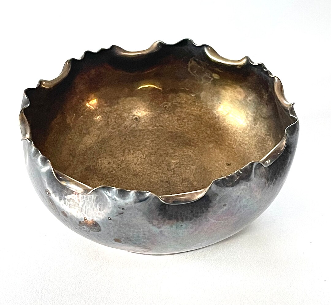 Bowl Silverplate Antique Christofle CC Scale Stamp Numbered Patinated ...