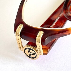 Eyewear SERGIO TACCHINI Italian Vintage Designer Turtle Tortoiseshell Glasses Frame Gold ...