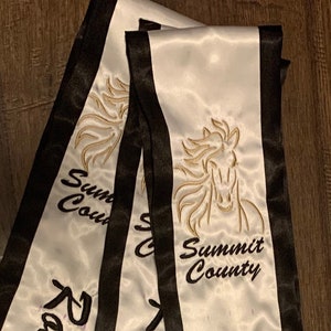 Pageant Sashes, Bridal Sashes, Embroidery Satin Sashes, Horse Show ...