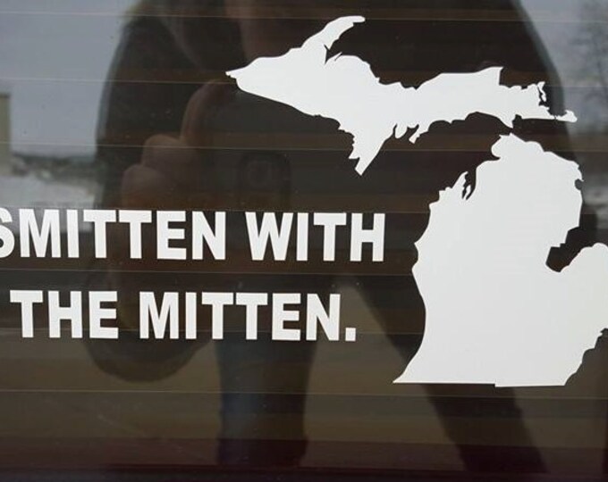 Smitten With the Mitten Car Decal or Sticker Window Decal - Etsy