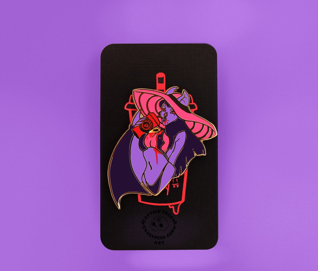 Batty Enamel Pin - Etsy