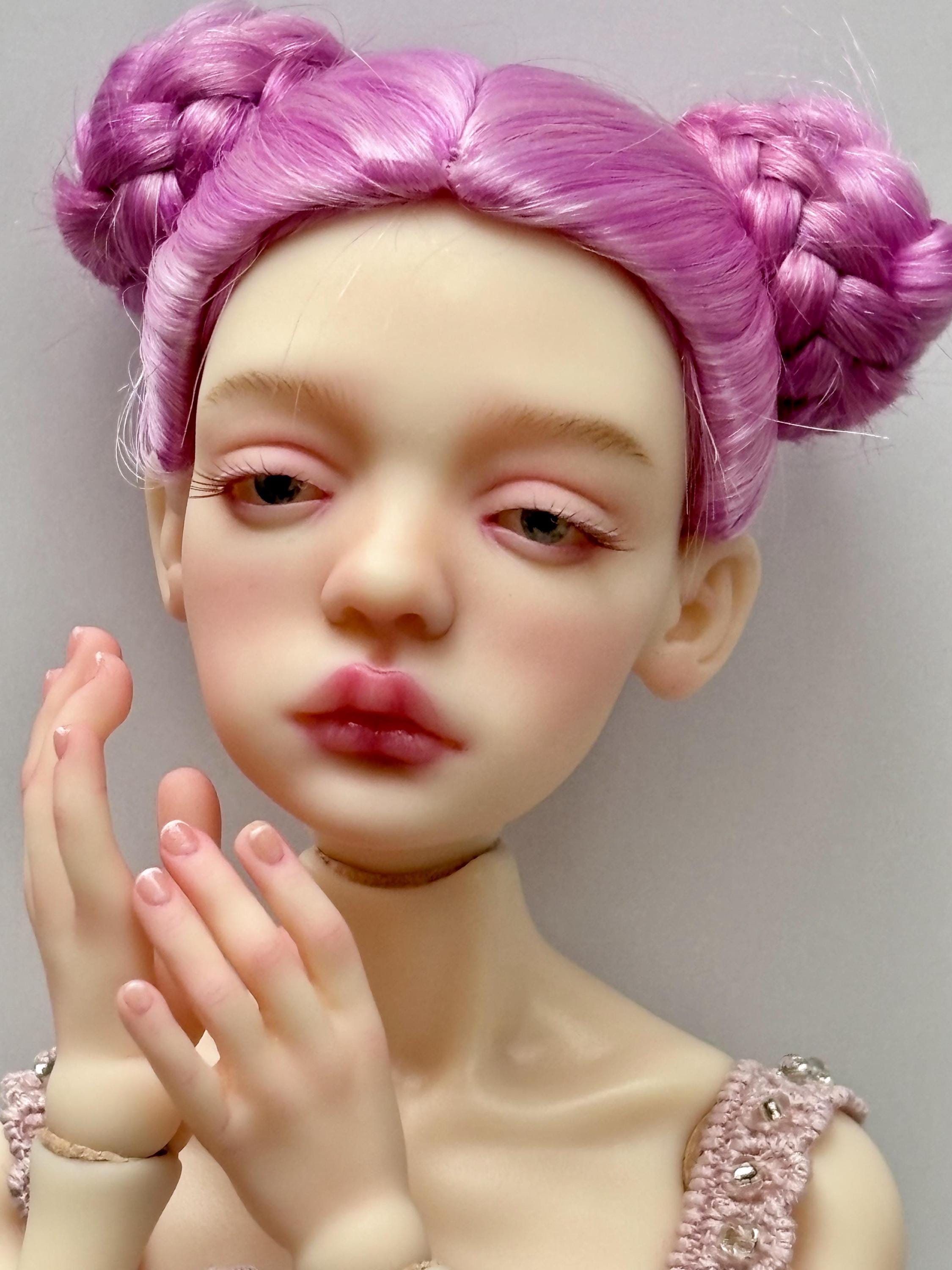 Hand Made Wig for Lora Ptichka Doll 4.3" 11cm - Etsy