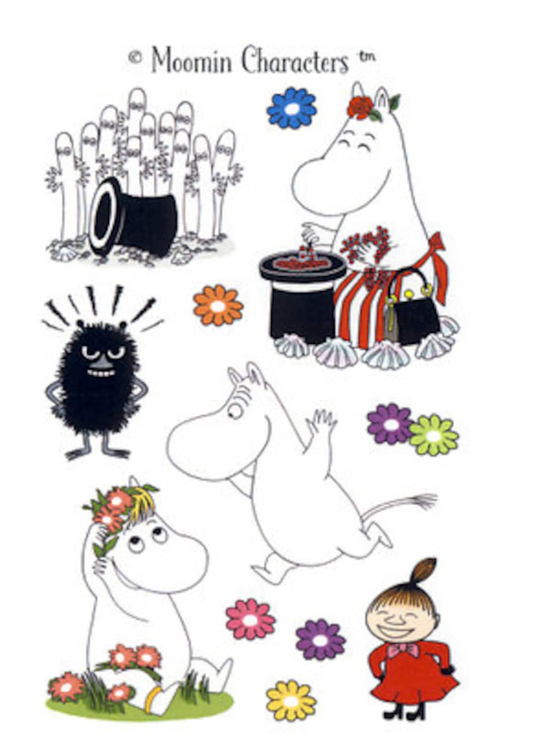 Moomin Tattoo Stickers From Finland, Christmas Stocking Stuffer - Etsy