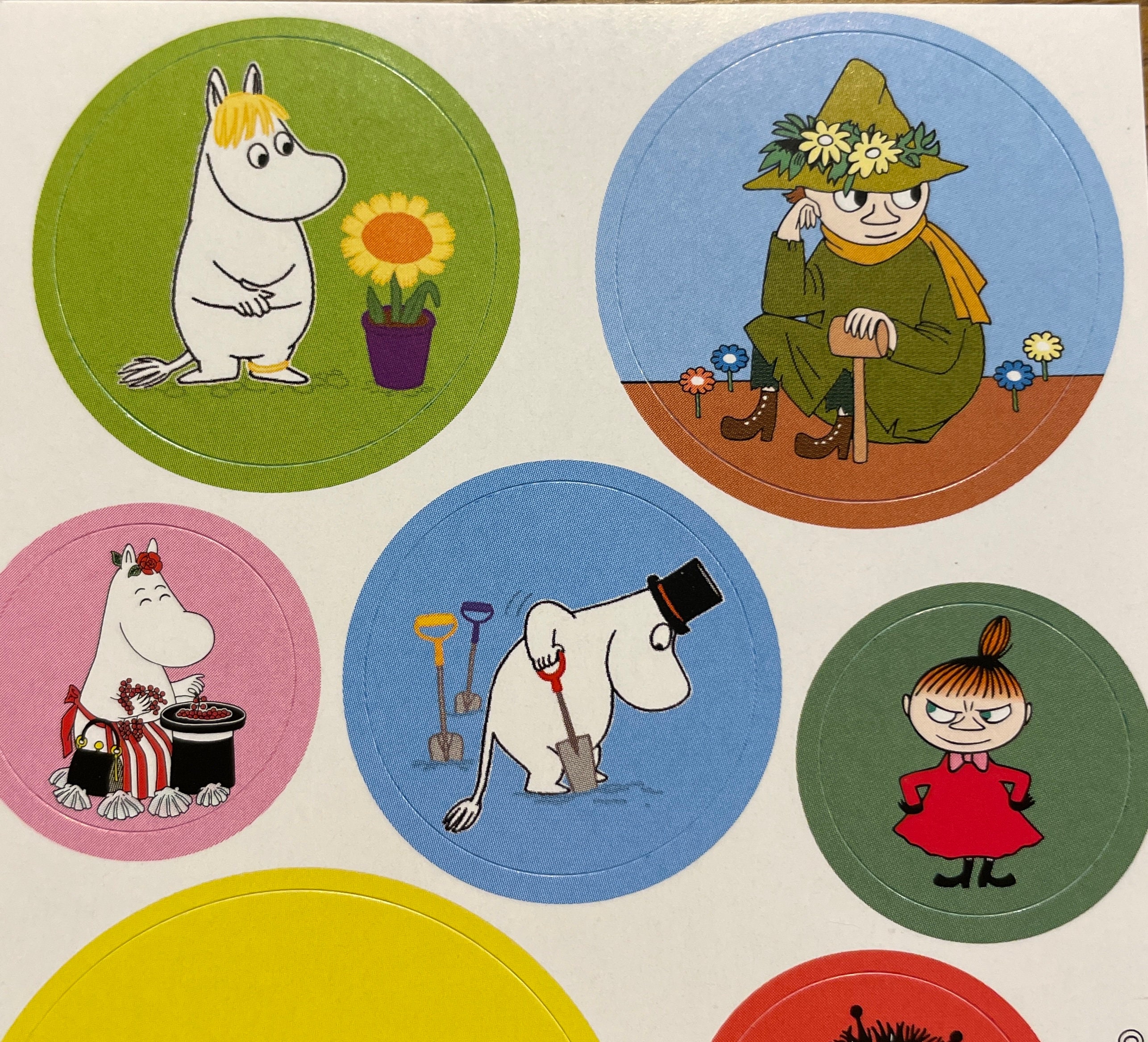 Moomin Stickers for Crafts, THREE Sheets From Finland - Etsy