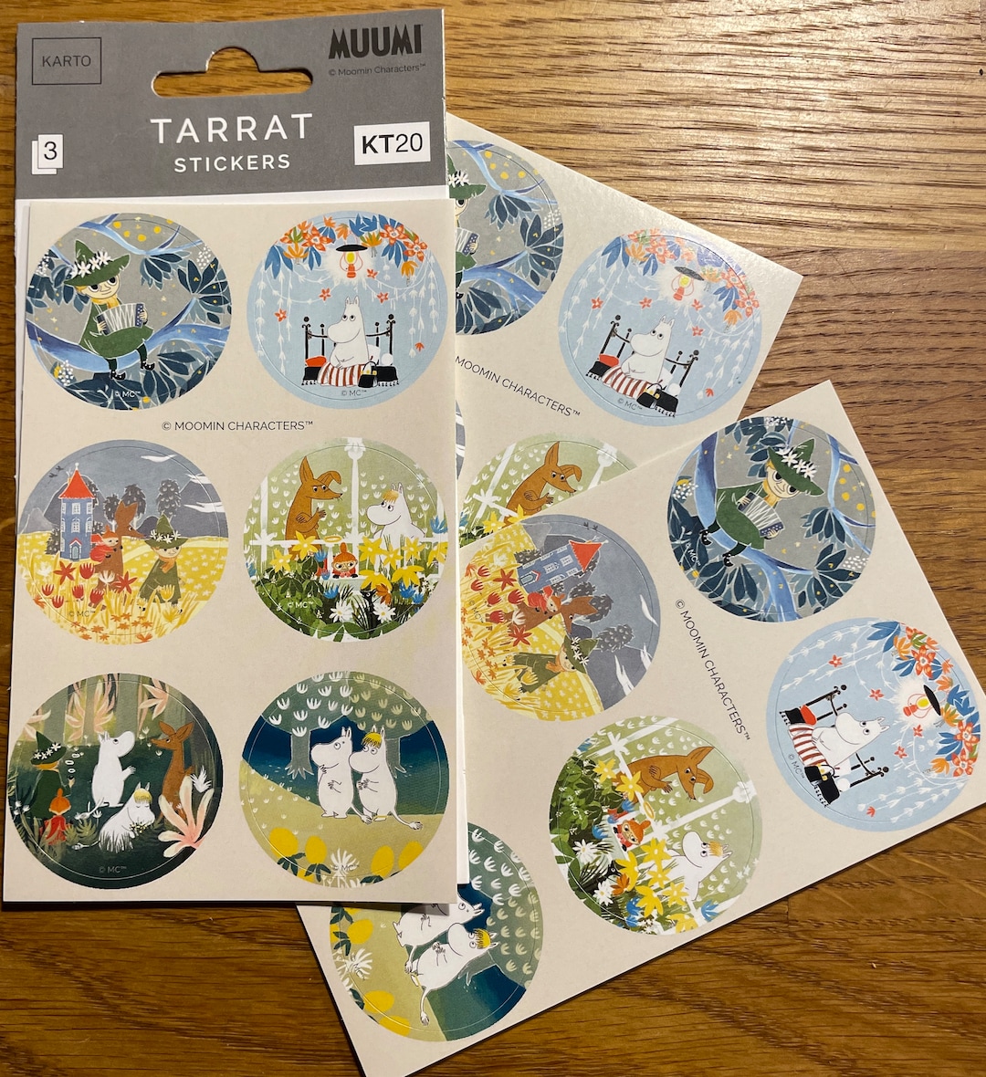 Moomin Stickers for Crafts, THREE Sheets From Finland - Etsy