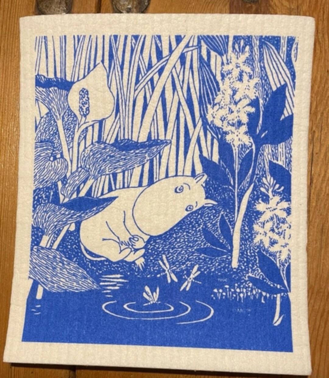 Moomin Blue Dish Cloth From Finland, Adorable - Etsy