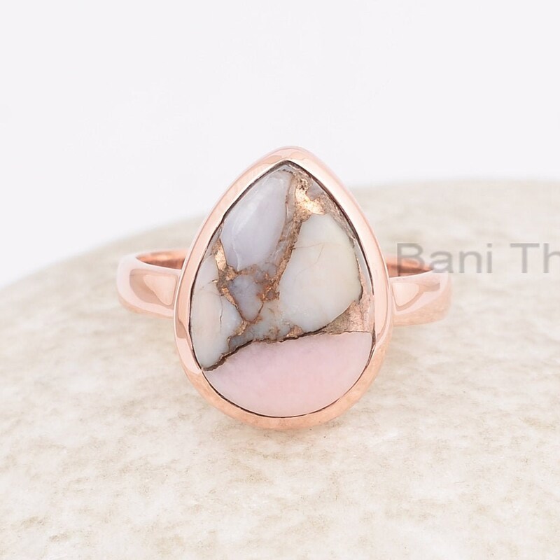 Pink Gold Rings - Etsy
