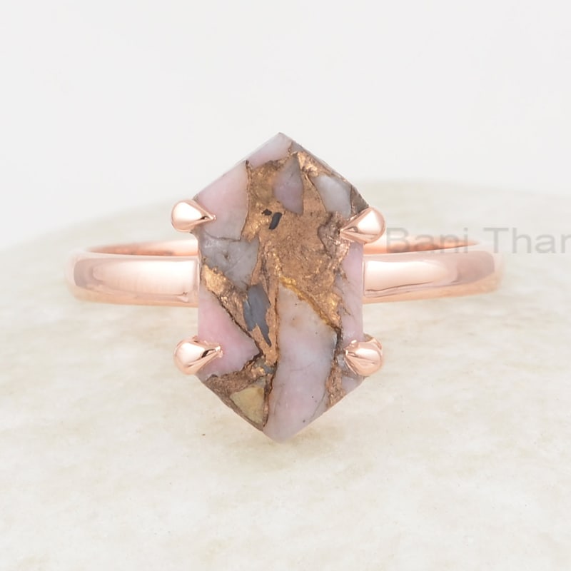 Pink Gold Rings - Etsy