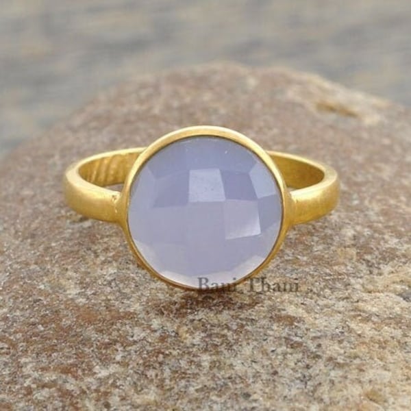 Chalcedony Ring - Etsy
