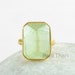 Rhyolite Ring, Green Rhyolite 10mm Round Gemstone Ring, Silver Ring ...