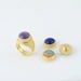 Interchangeable Gemstone Ring - 12mm Round Gemstone Ring - Four Stone ...