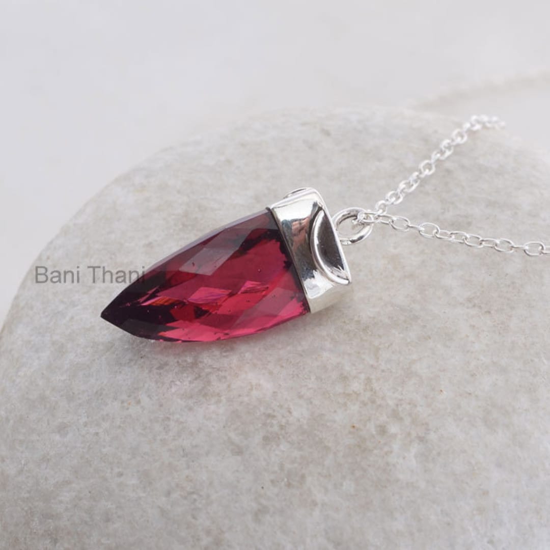 Handmade Point Pendant Jewelry, Superb Pink Tourmaline Quartz Point ...