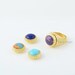 Interchangeable Gemstone Ring - 12mm Round Gemstone Ring - Four Stone ...
