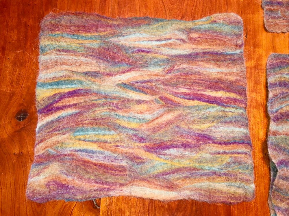 Felted Placemats- Set of 4 - Etsy