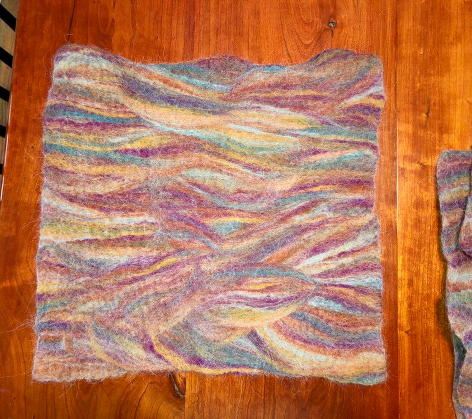 Felted Placemats- Set of 4 - Etsy