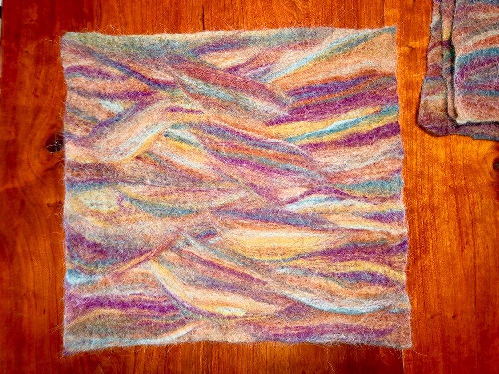 Felted Placemats- Set of 4 - Etsy
