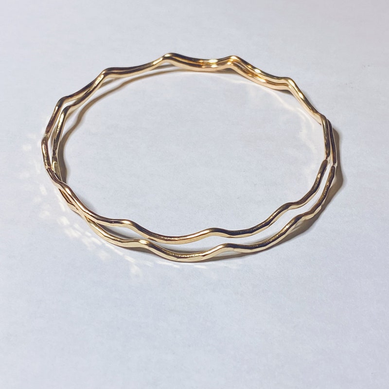 Wavy Bangle - Etsy