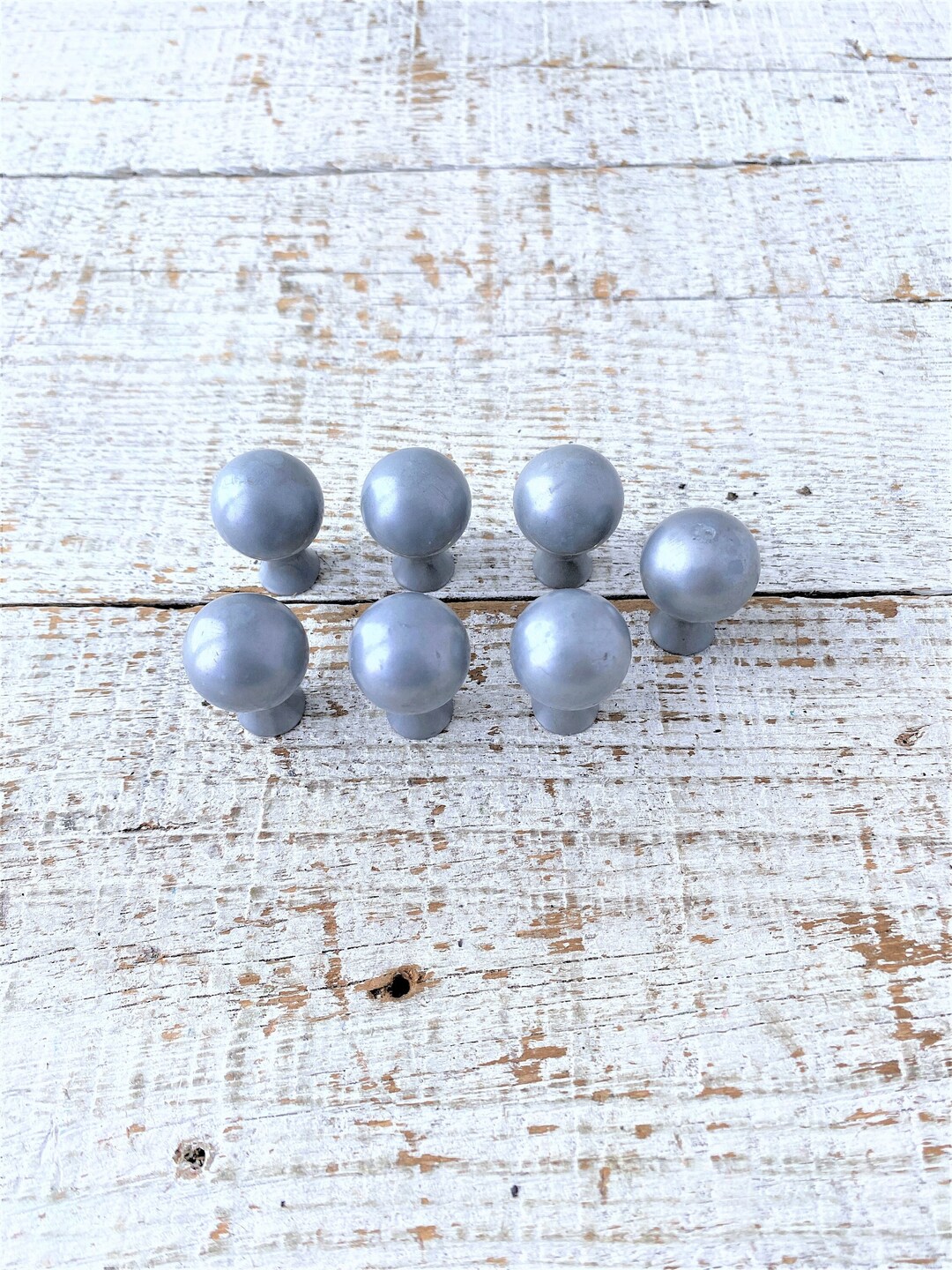Drawer Knobs 7 Drawer Pulls Small Knobs Silver Drawer Pulls Dresser ...