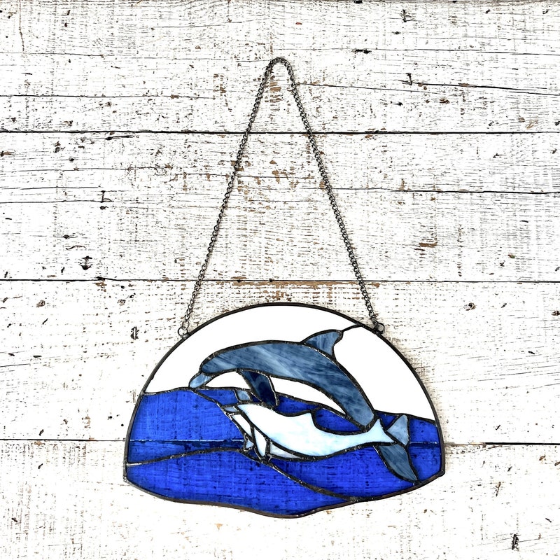 Dolphin Suncatcher - Etsy