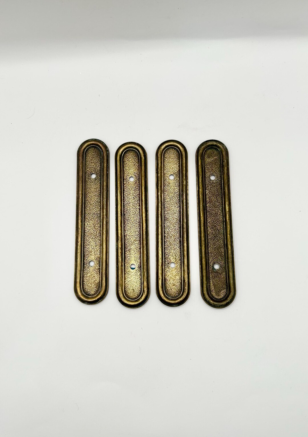 Brass Drawer Pull Backplates: Gold Accent Hardware, Restoration (set of ...