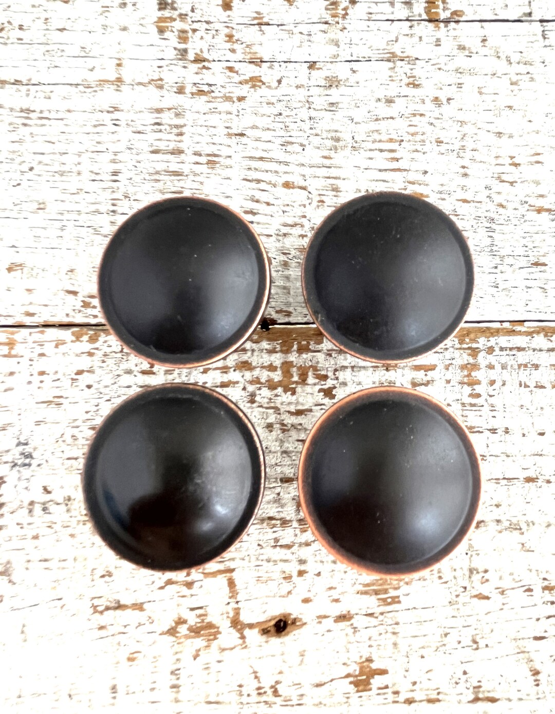Drawer Pulls 4 Drawer Knobs Black Drawer Pulls Vintage Copper Knobs Black Knobs Kitchen Cabinet ...