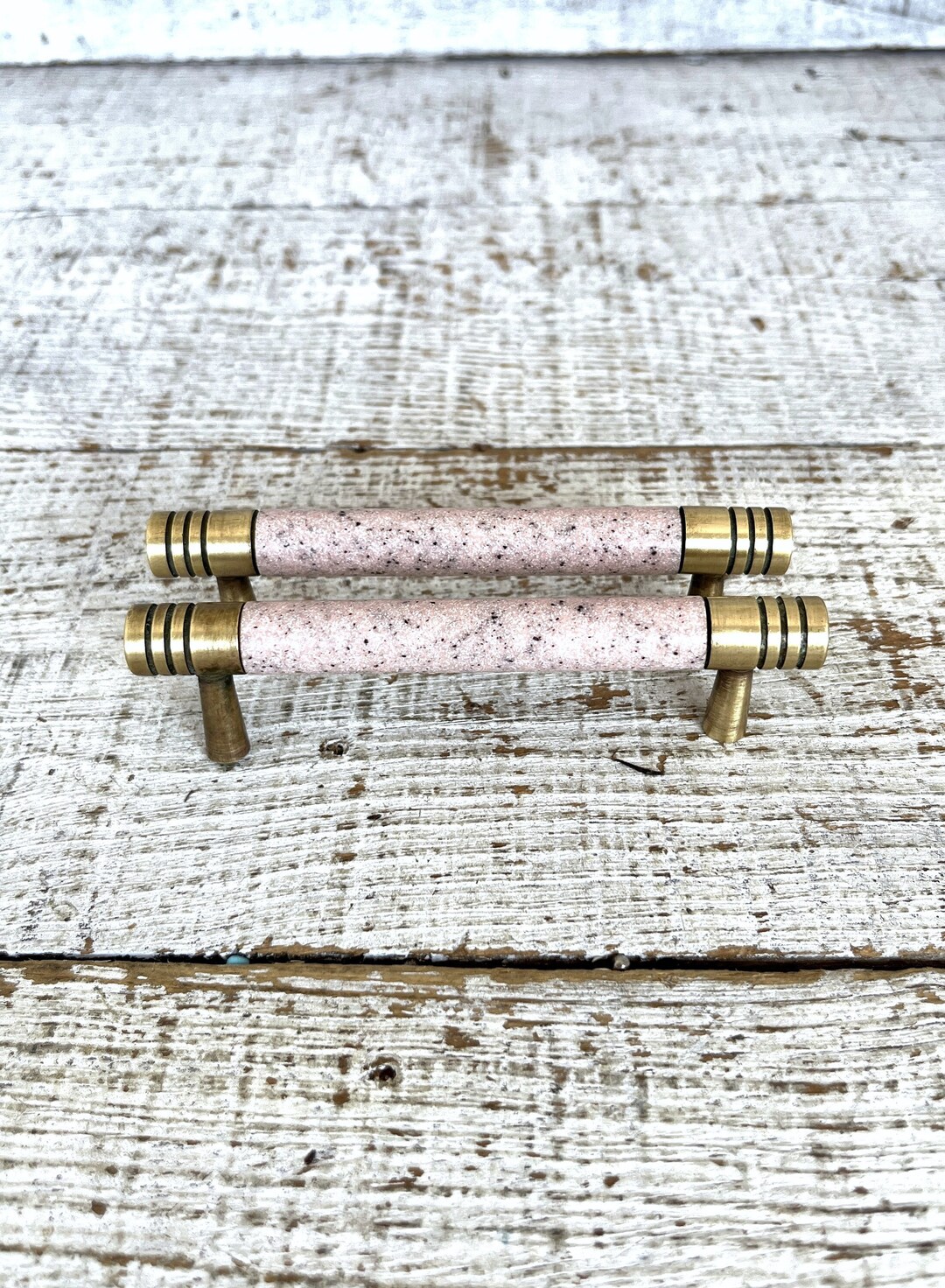 Drawer Handles 2 Drawer Pulls Mid Century Pink Drawer Handles - Etsy
