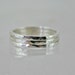 White Gold Hammered Ring 14k White Gold Hammered Gold - Etsy