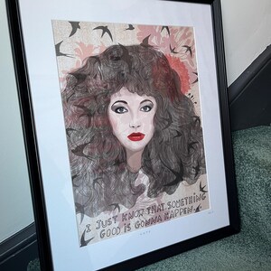 Kate Bush, Wall Art, Quality Giclee Print, Icon, Strong Female Musician ...