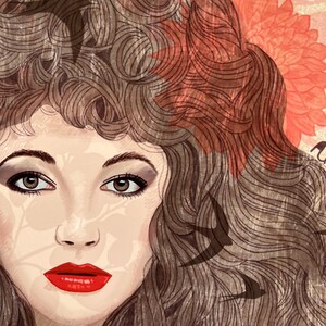 Kate Bush, Wall Art, Quality Giclee Print, Icon, Strong Female Musician ...