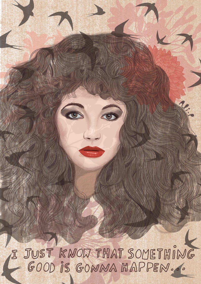 Kate Bush, Wall Art, Quality Giclee Print, Icon, Strong Female Musician ...