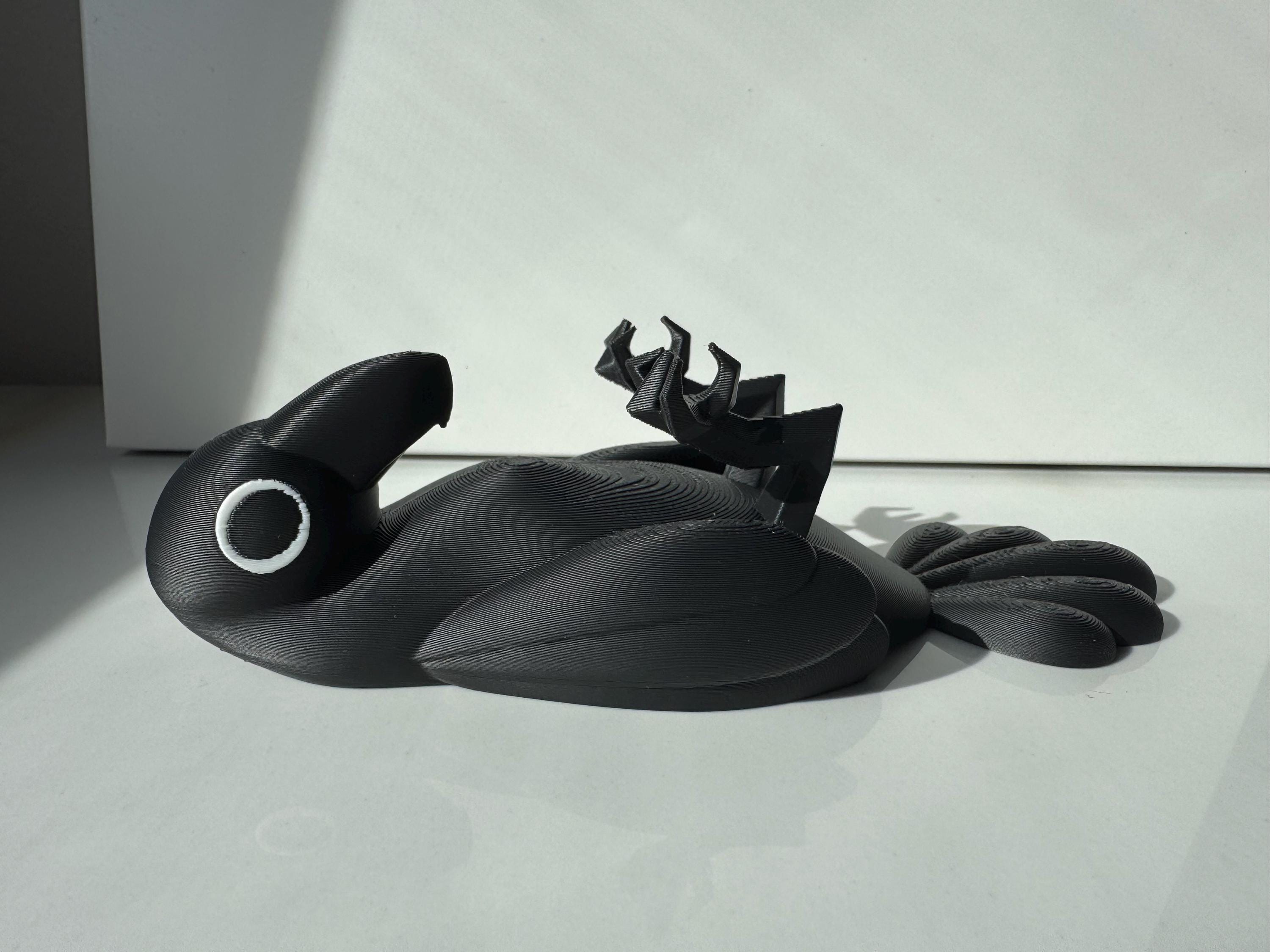 Cute 3D Printed Crow Cable Desk Organizer - Etsy