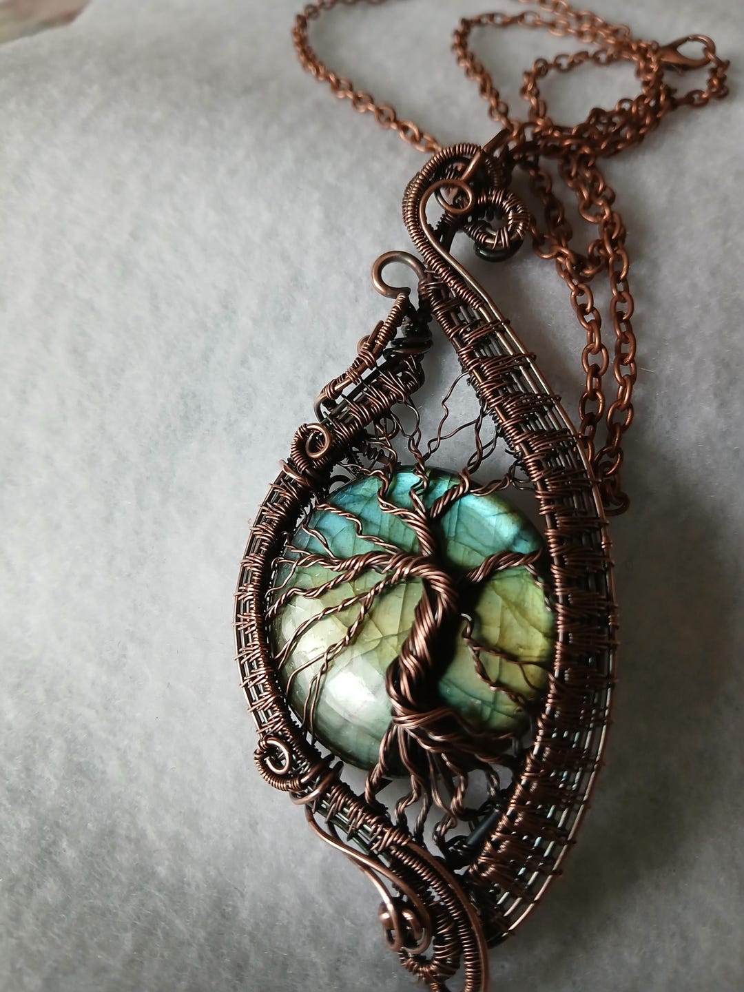 Copper Tree of Life Amulet With Chain - Etsy