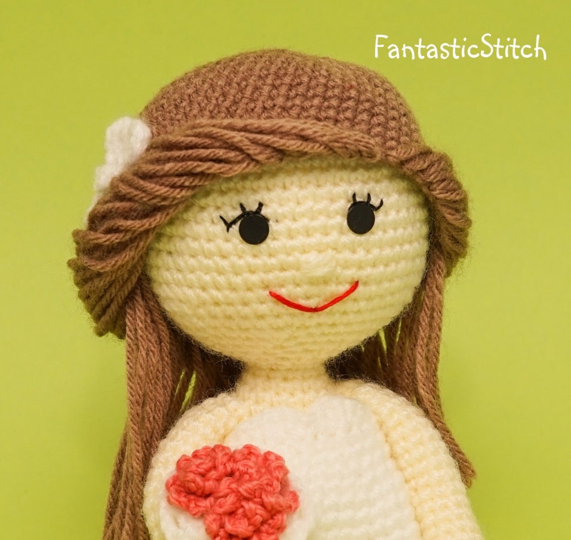 Crochet Pattern Wedding Bride Groom Couple Ruffle Dress | Etsy