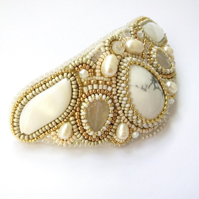 Pearl Barrette - Etsy